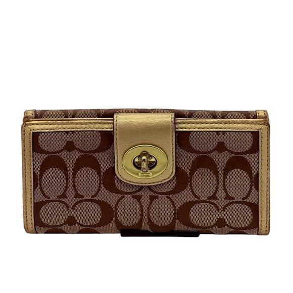 Coach | Bags | Coach Wallet Vintage Coach 2 Wallet In Signature Tan ...